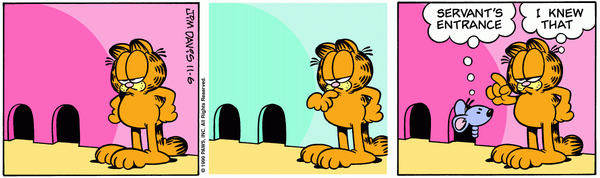 Garfield, November 1999 comic strips | Garfield Wiki | Fandom