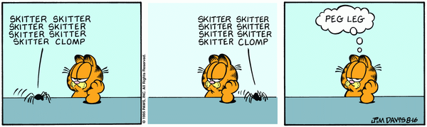 Garfield, August 1995 comic strips | Garfield Wiki | Fandom