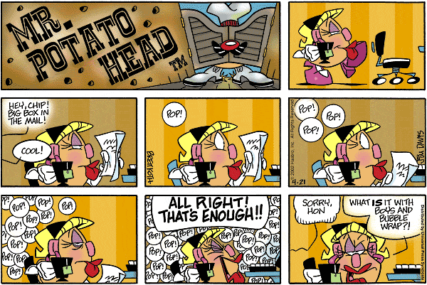 Mr. Potato Head, April 2002 comic strips | Garfield Wiki | Fandom