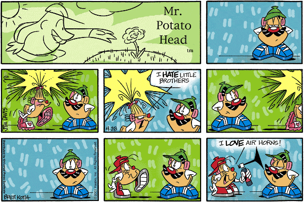 Mr. Potato Head, April 2002 comic strips | Garfield Wiki | Fandom