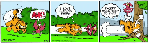 Garfield, March 1984 comic strips | Garfield Wiki | Fandom