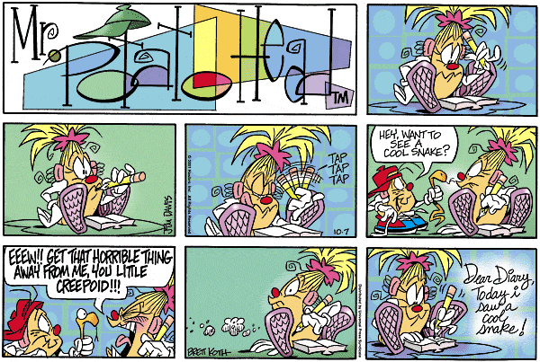 Mr. Potato Head, October 2001 comic strips | Garfield Wiki | Fandom