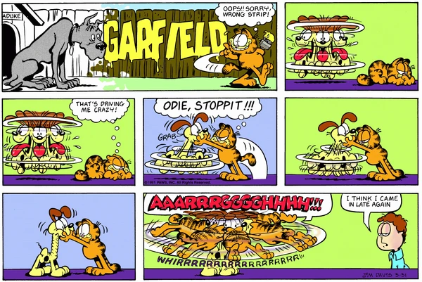 Garfield, March 1991 comic strips | Garfield Wiki | Fandom