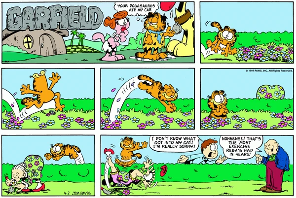 Garfield, April 1989 comic strips | Garfield Wiki | Fandom