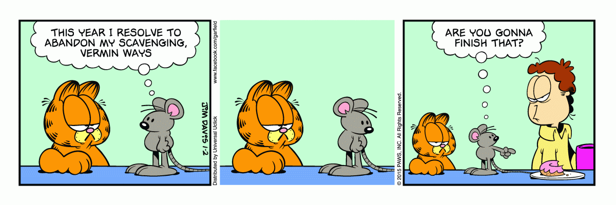 Garfield, January 2015 comic strips | Garfield Wiki | Fandom