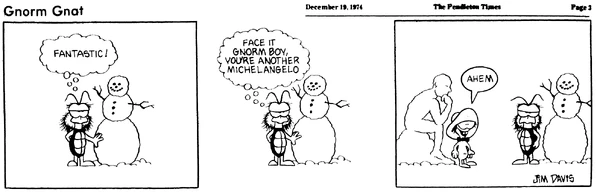 Gnorm Gnat, 1974 comic strips | Garfield Wiki | Fandom