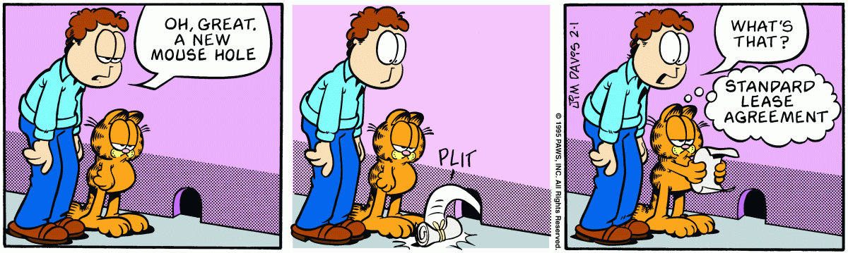 Garfield February 1995 Comic Strips Garfield Wiki Fandom