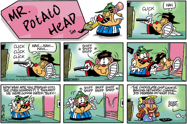 Mr. Potato Head, April 2003 comic strips | Garfield Wiki | Fandom