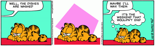 Garfield, August 2001 comic strips | Garfield Wiki | Fandom