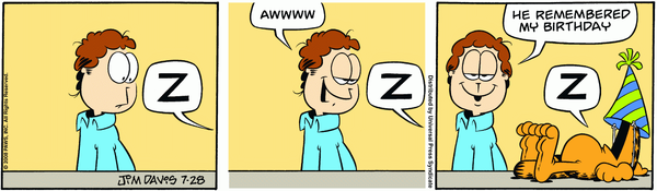 Garfield, July 2008 comic strips | Garfield Wiki | Fandom