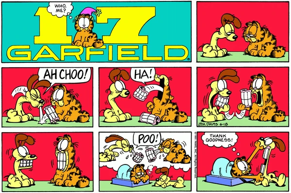 Garfield, June 1995 comic strips | Garfield Wiki | Fandom