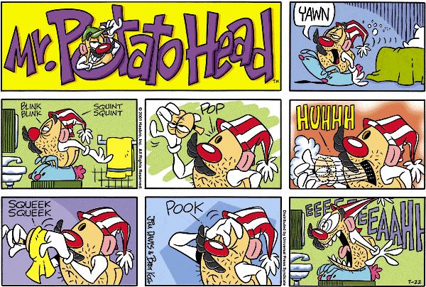 Mr. Potato Head, July 2001 comic strips | Garfield Wiki | Fandom