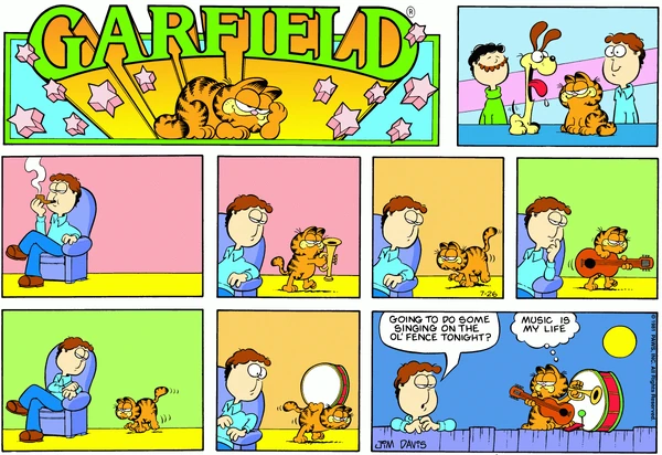 Garfield, July 1981 comic strips | Garfield Wiki | Fandom