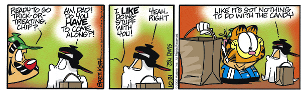 Mr. Potato Head, October 2002 comic strips | Garfield Wiki | Fandom
