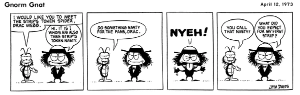 Gnorm Gnat, 1973 comic strips | Garfield Wiki | Fandom