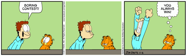 Garfield, November 2017 comic strips | Garfield Wiki | Fandom