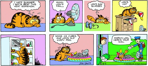 Garfield, September 1978 comic strips | Garfield Wiki | Fandom