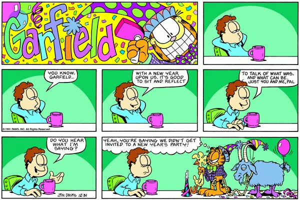 Garfield, December 1995 comic strips | Garfield Wiki | Fandom