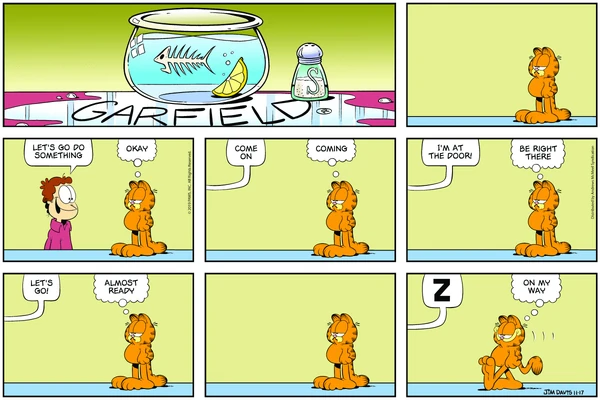 Garfield, November 2019 comic strips | Garfield Wiki | Fandom