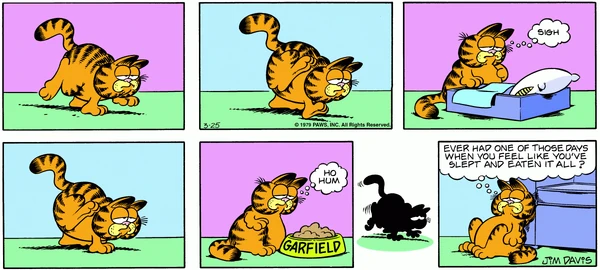 Garfield, March 1979 comic strips | Garfield Wiki | Fandom