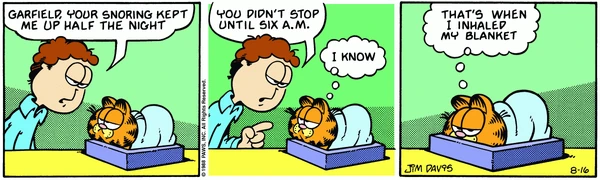 Garfield, August 1988 comic strips | Garfield Wiki | Fandom