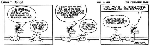 Gnorm Gnat, 1973 comic strips | Garfield Wiki | Fandom