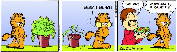 Garfield, August 1998 comic strips | Garfield Wiki | Fandom