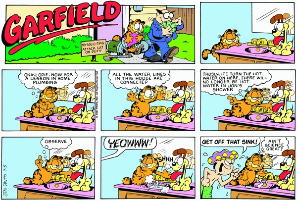 Garfield, July 1987 comic strips | Garfield Wiki | Fandom