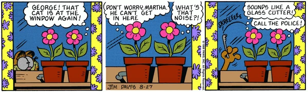 Garfield, August 1988 comic strips | Garfield Wiki | Fandom