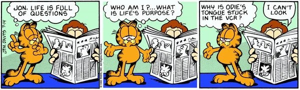 Garfield, July 1993 comic strips | Garfield Wiki | Fandom