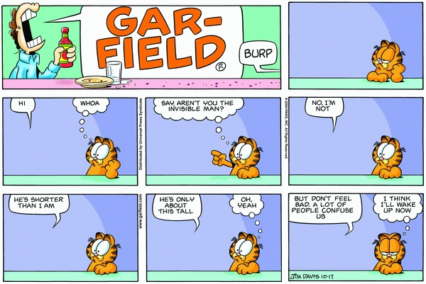 Garfield, October 2004 comic strips | Garfield Wiki | Fandom
