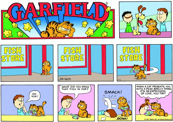 Garfield, July 1981 comic strips | Garfield Wiki | Fandom