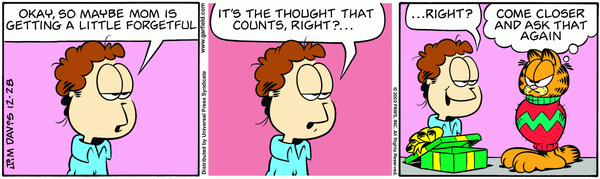 Garfield, December 2002 comic strips | Garfield Wiki | Fandom