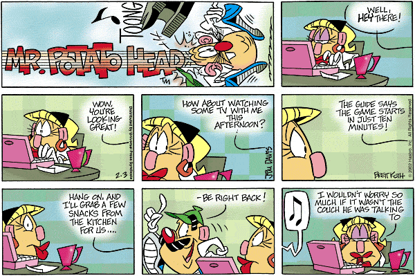 Mr. Potato Head, February 2002 comic strips | Garfield Wiki | Fandom