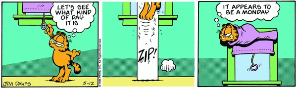 Garfield, May 1986 comic strips | Garfield Wiki | Fandom