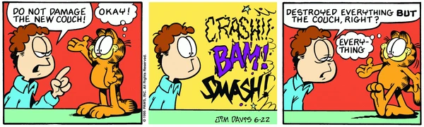 Garfield, June 1995 comic strips | Garfield Wiki | Fandom