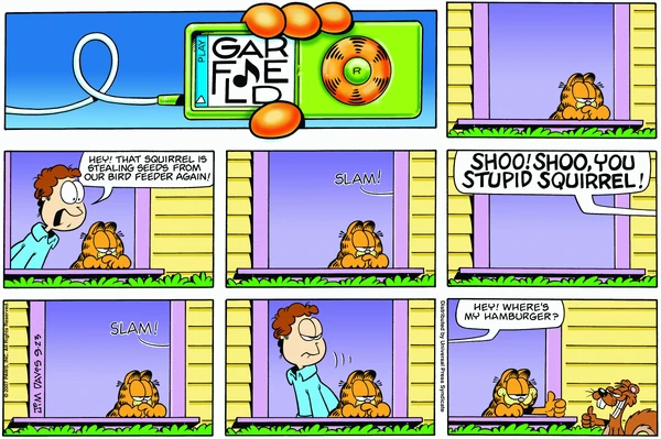 Garfield, September 2007 comic strips | Garfield Wiki | Fandom