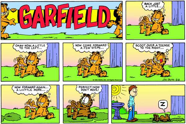 Garfield, August 1993 comic strips | Garfield Wiki | Fandom