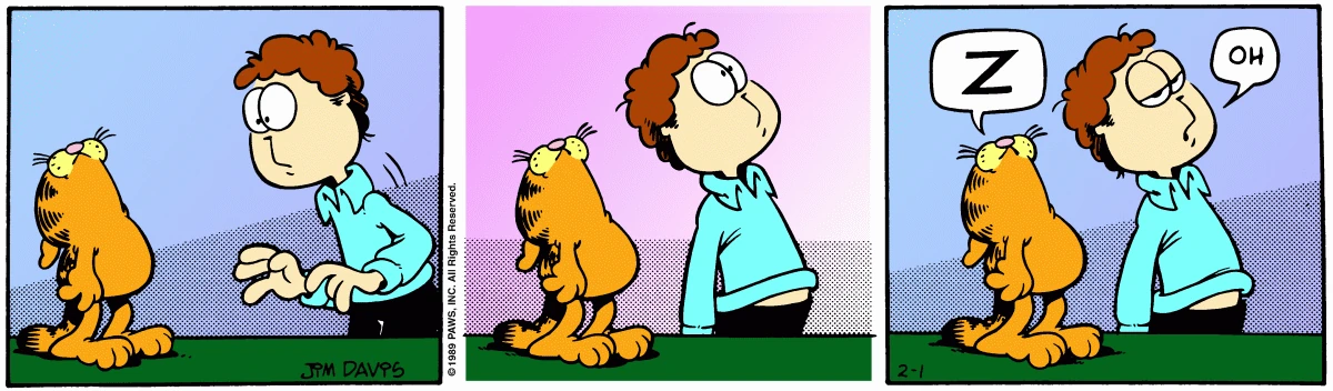 Garfield, February 1989 comic strips | Garfield Wiki | Fandom