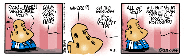 Mr. Potato Head, September 2002 comic strips | Garfield Wiki | Fandom