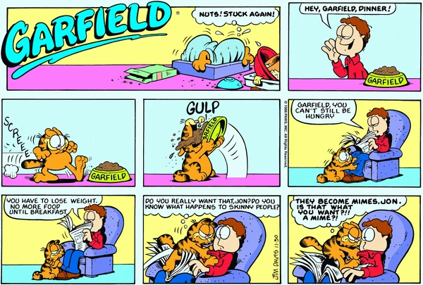 Garfield, November 1986 comic strips | Garfield Wiki | Fandom