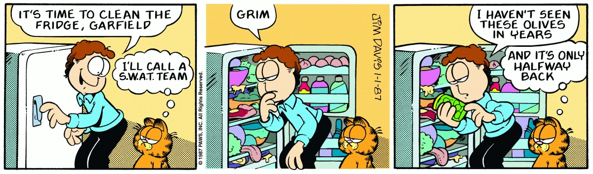 Garfield, January 1987 comic strips | Garfield Wiki | Fandom