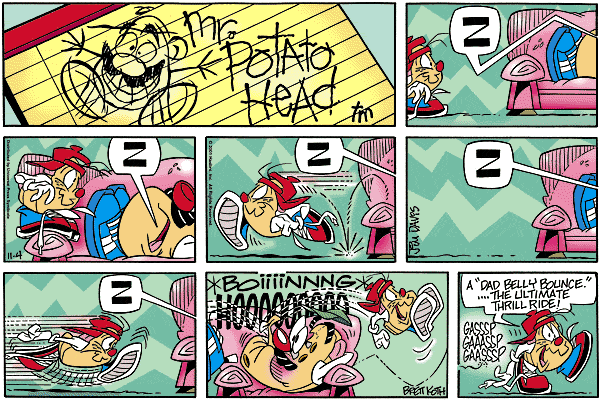 Mr. Potato Head, November 2001 comic strips | Garfield Wiki | Fandom