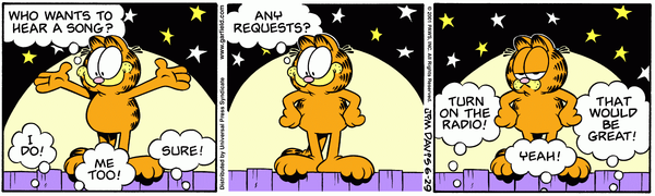 Garfield, June 2001 comic strips | Garfield Wiki | Fandom