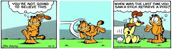 Garfield, October 1985 comic strips | Garfield Wiki | Fandom