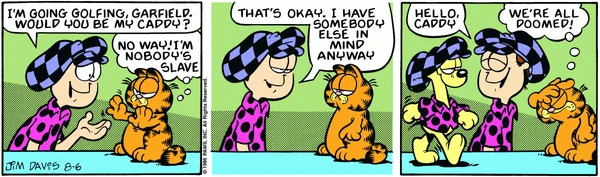 Garfield, August 1986 comic strips | Garfield Wiki | Fandom