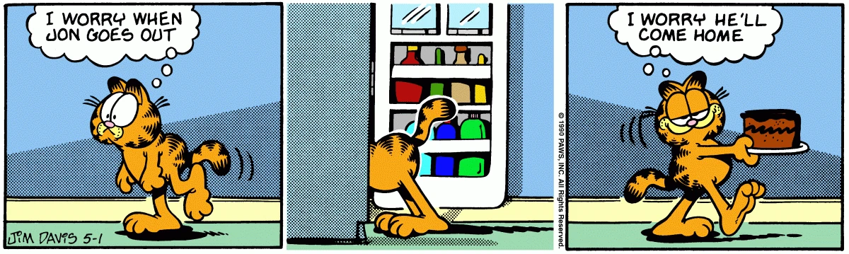 Garfield, May 1990 comic strips | Garfield Wiki | Fandom