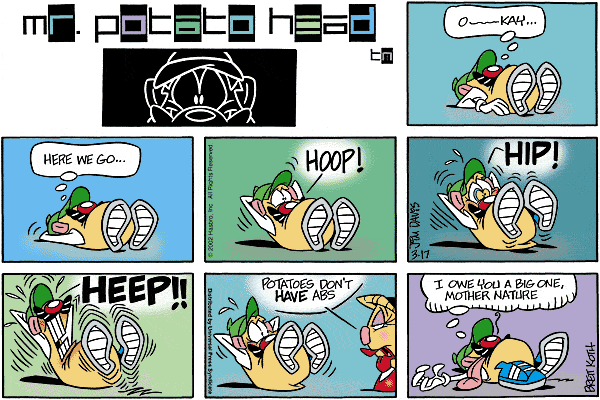 Mr. Potato Head, March 2002 comic strips | Garfield Wiki | Fandom