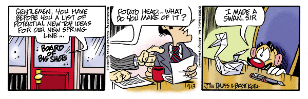 Mr. Potato Head, September 2001 comic strips | Garfield Wiki | Fandom