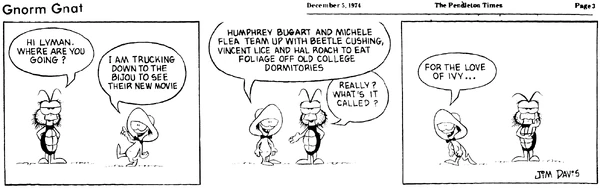 Gnorm Gnat, 1974 comic strips | Garfield Wiki | Fandom
